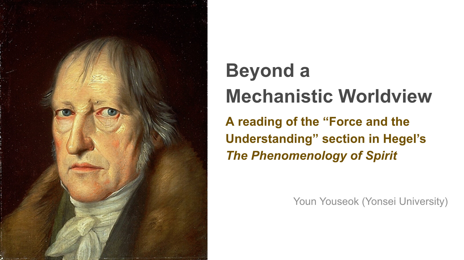 Beyond a Mechanistic Worldview: A Reading of the “Force and the ...